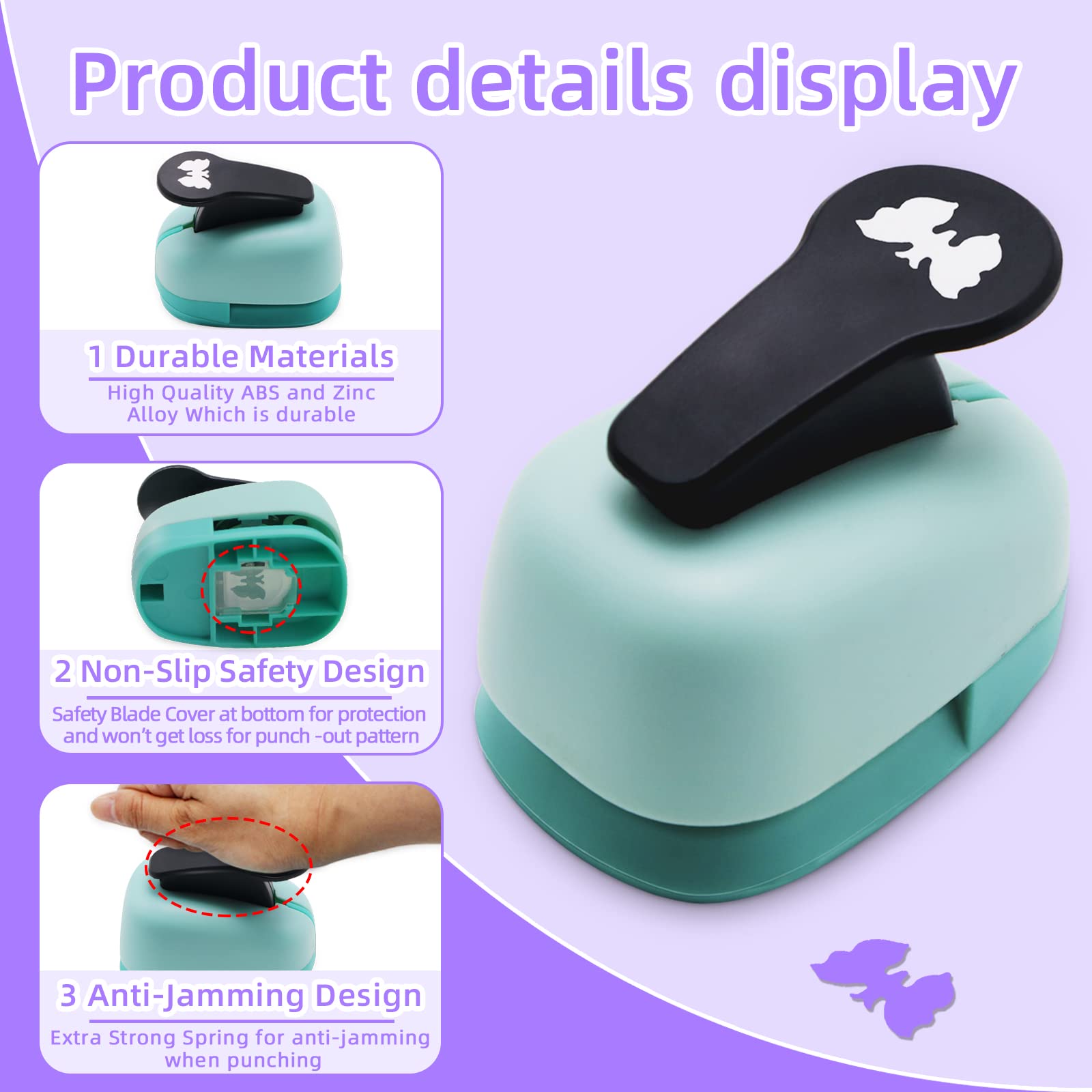 Snapklik.com : Craft Hole Punch Set 6 PCS, 5/8 Inch Paper Craft Punches ...