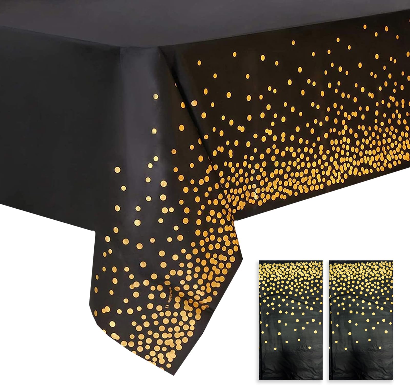 Amazon.com: 12Pack Silver Foil Plastic Tablecloth,Rectangular Shiny ...