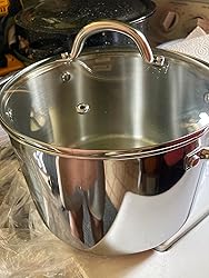 Amazon.com: HOMICHEF Small Stock Pot 4 Quart Nickel Free Stainless ...