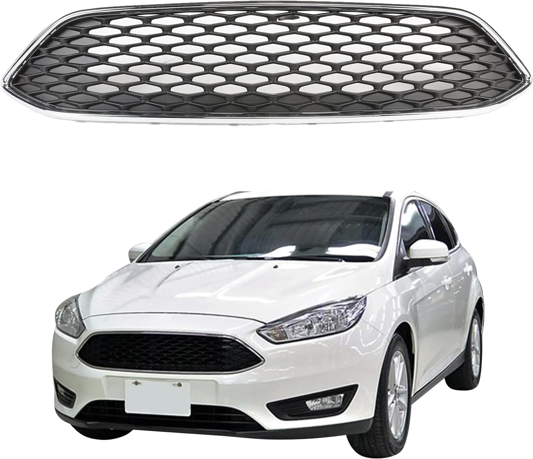 Amazon.com: LussyKen Front Bumper Upper Grille Grill Replacement For ...