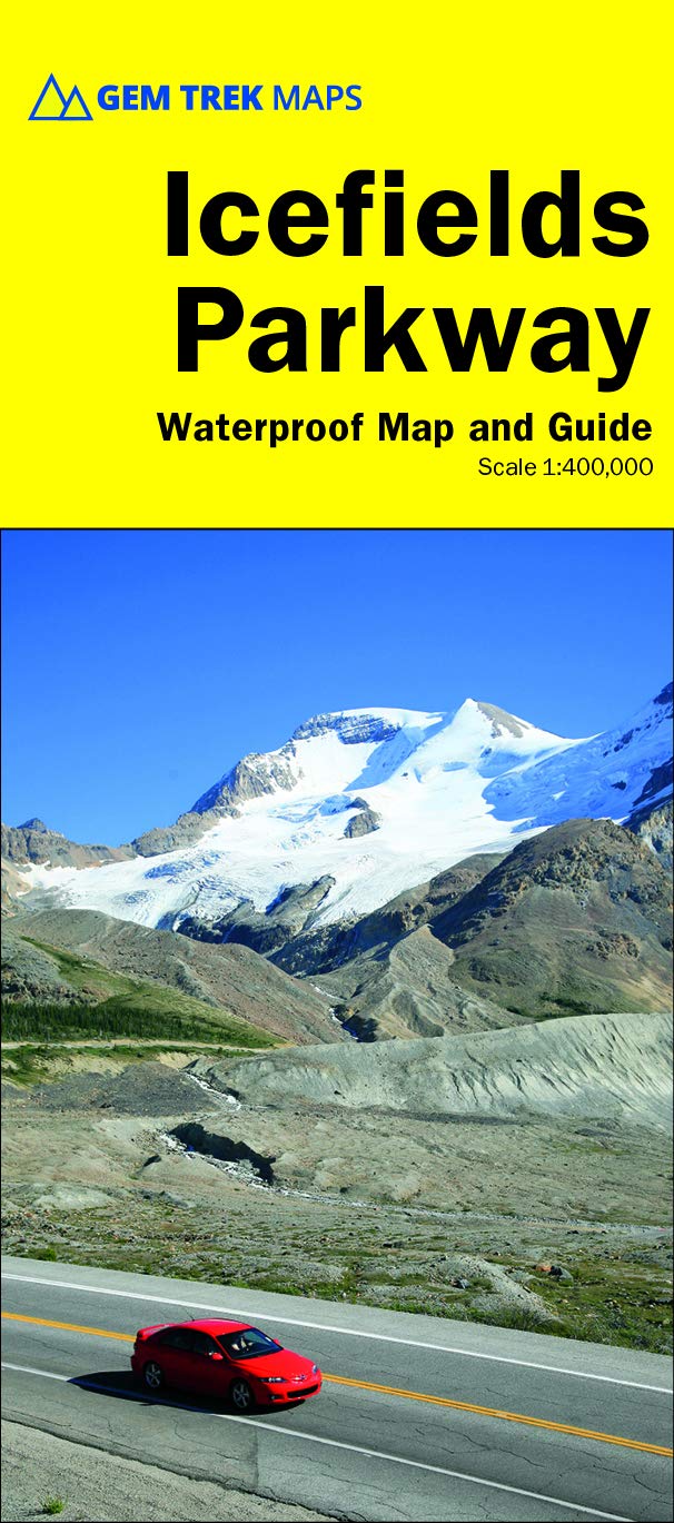 Icefields Parkway Map (Banff and Jasper National Parks) | Gem Trek Maps ...