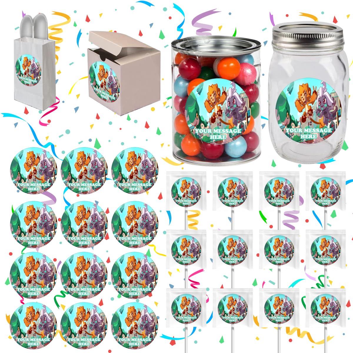 Amazon.com: Temtem Party Favors Supplies Decorations Stickers 12 Pcs ...