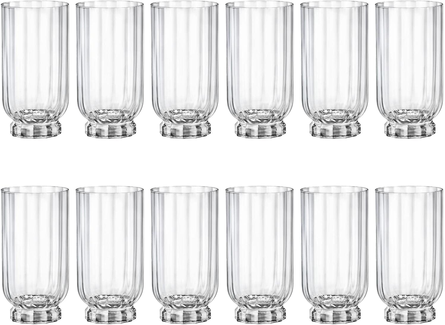 Bormioli Rocco 12x Clear 430ml Florian Highball Glasses - Tall Hi Ball ...