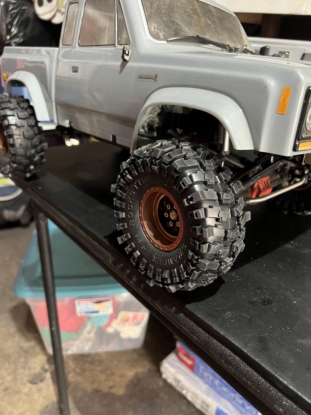 Amazon.com: INJORA 1.9 Beadlock Wheel Offset -10mm Carbon Fiber ...