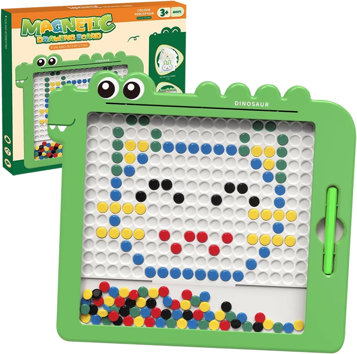 Amazon.com: Montessori Magnetic Dots Board for Kids with Magnetic Pen ...