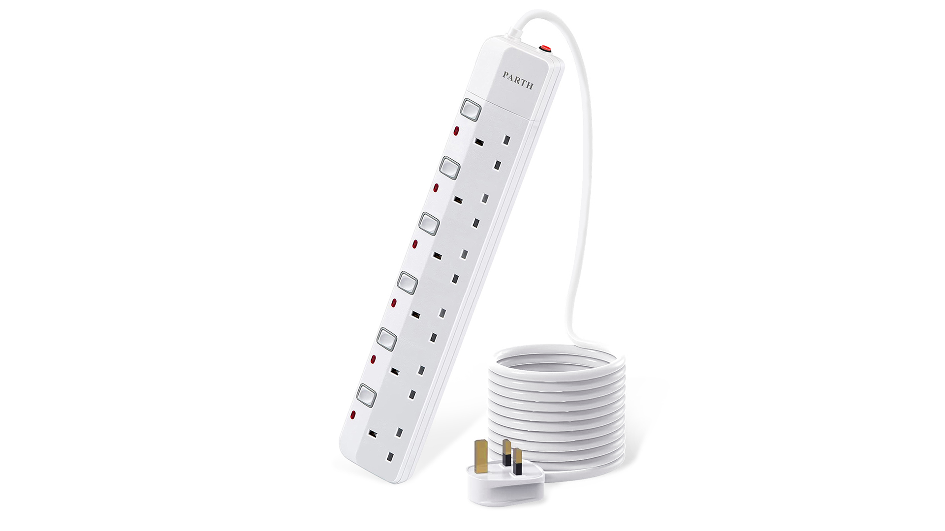 6 Way Extension Lead 5m Long Cable