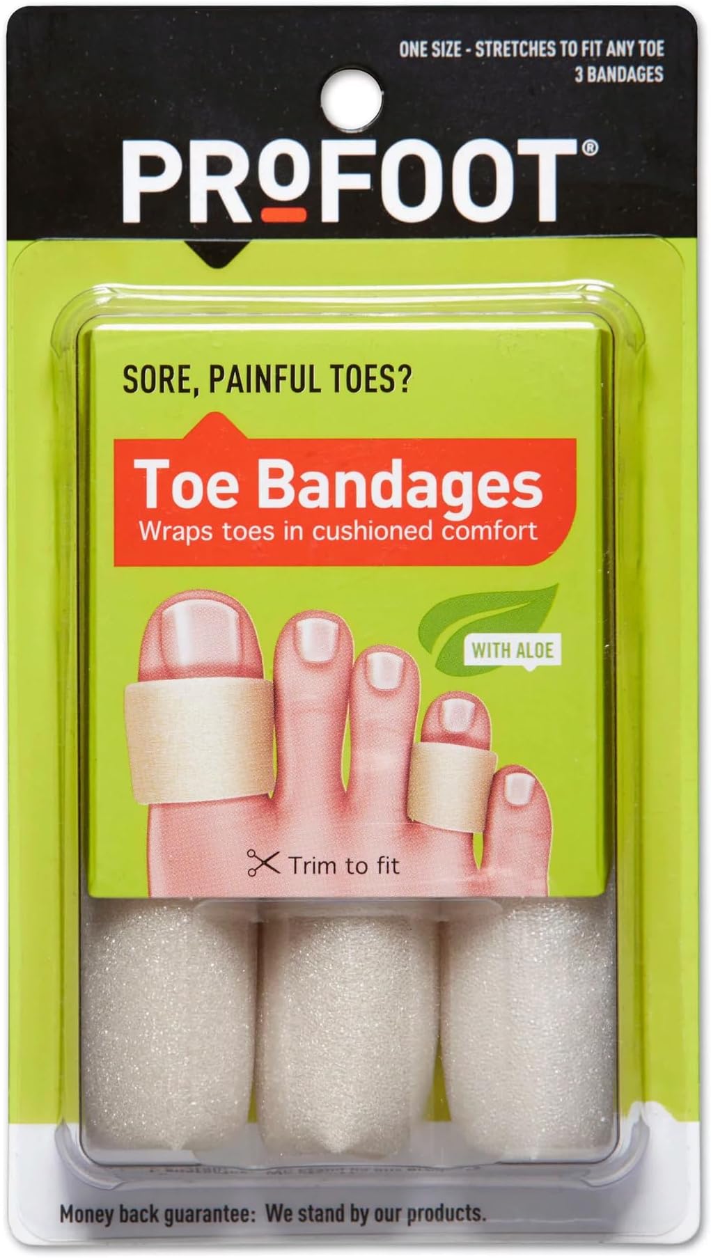 Amazon.com: Profoot Toe bandages 3 count (Pack of 2) : Health & Household