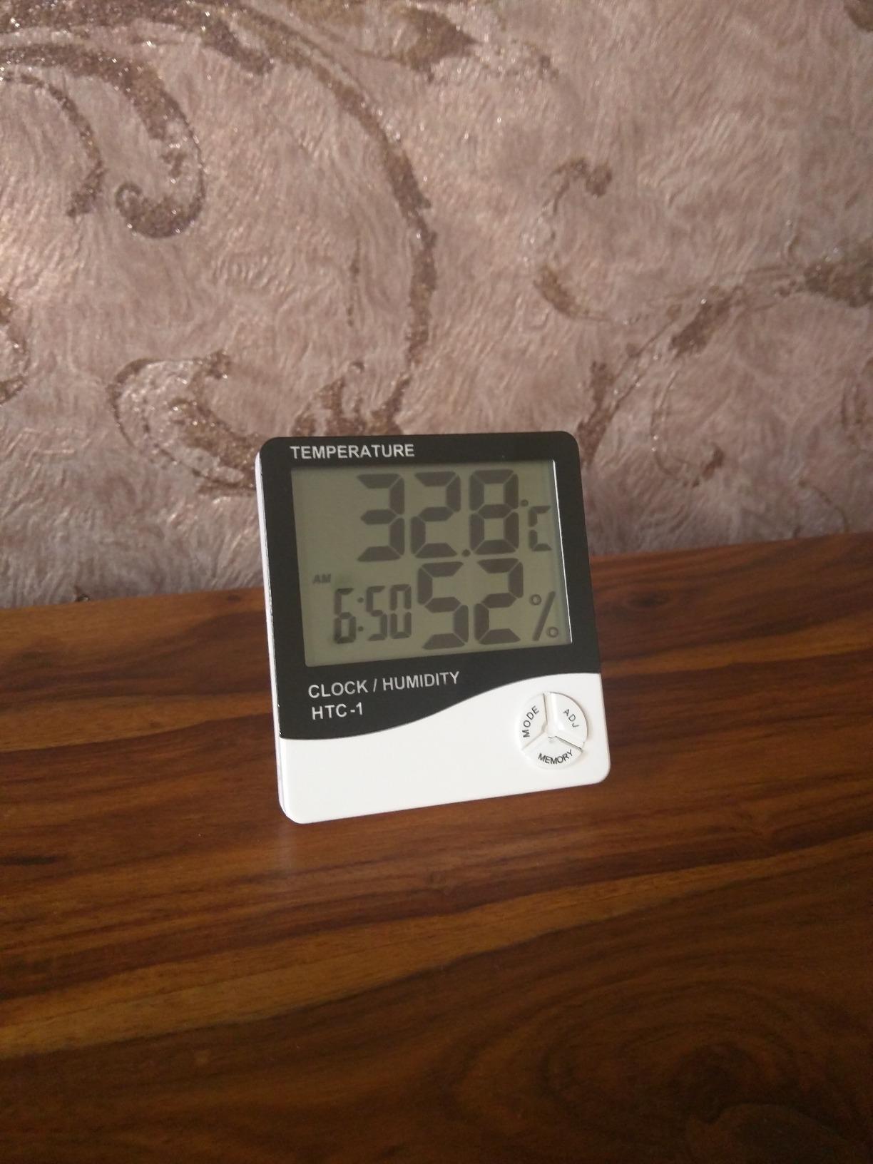 MCP Digital Room Thermometer with Humidity Indicator And Alarm Clock ...