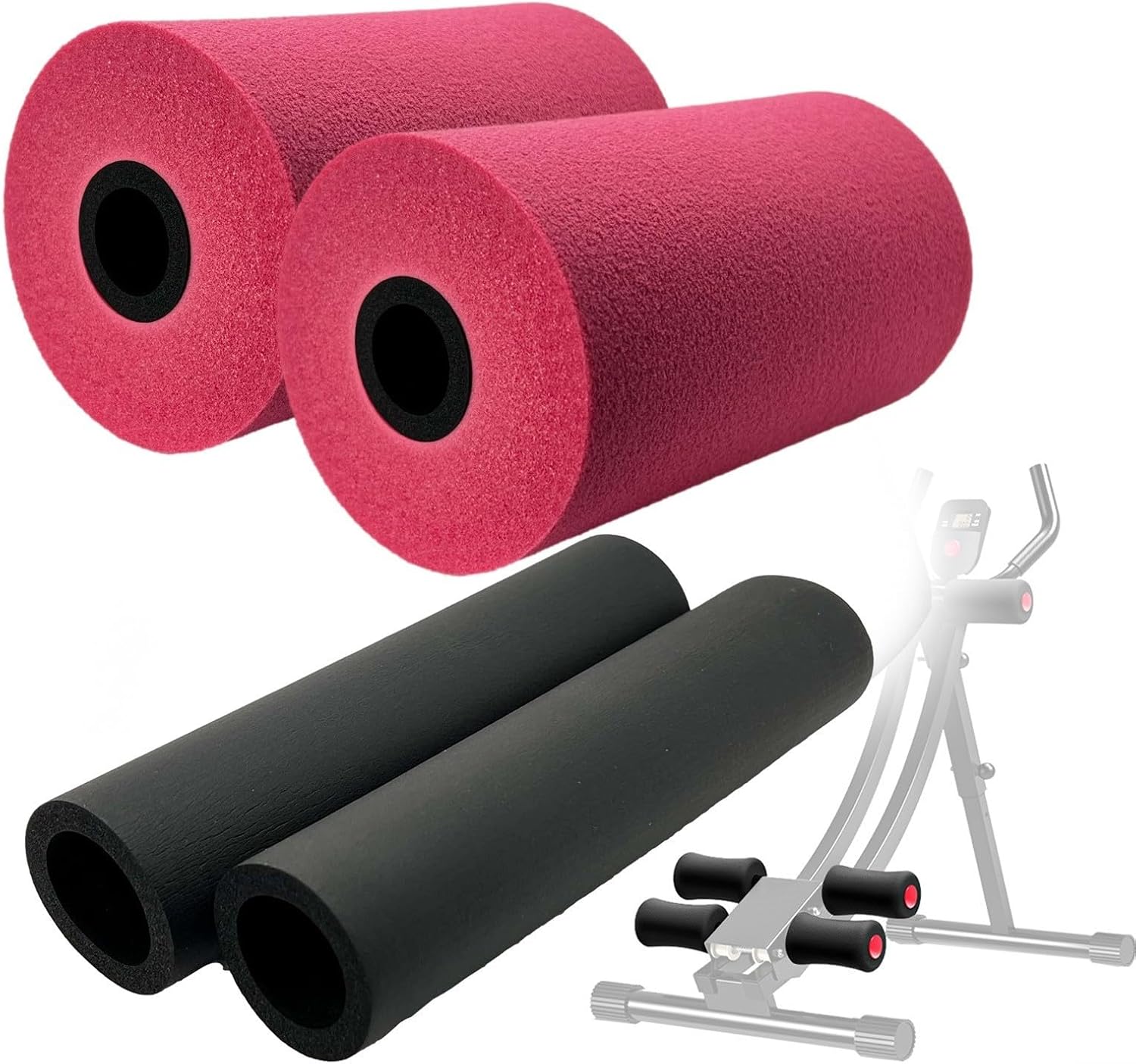 Amazon.com: 2PCS Foot Foam Pads Rollers Replacement, Foot Foam Pads For ...