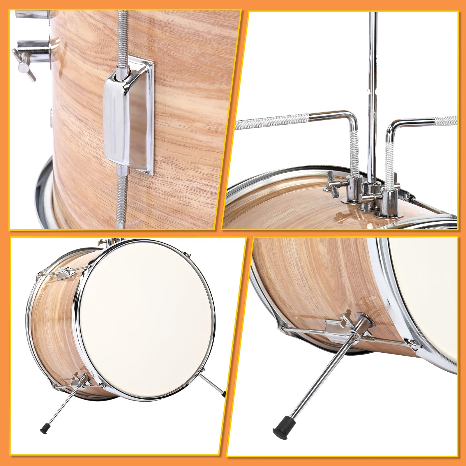 Snapklik.com : Ktaxon 5-Piece Complete Junior Drums Set, 14 Inch ...