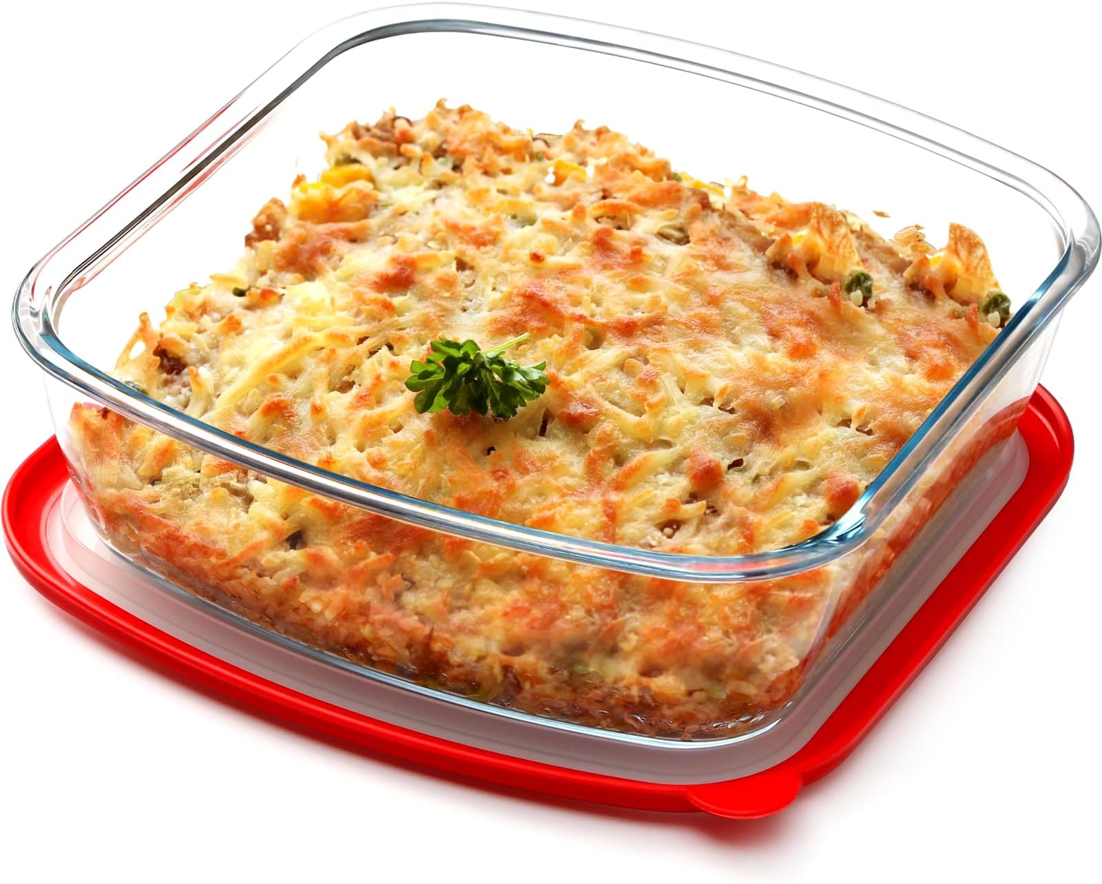 Amazon.com: Pyrex 222 Square Clear Glass Baking Dish Made in the USA ...
