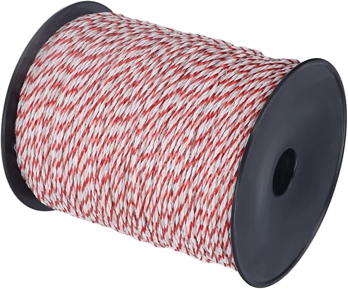 Amazon.com : 500m Electric Fence Power Rope Wire High Conductivity ...