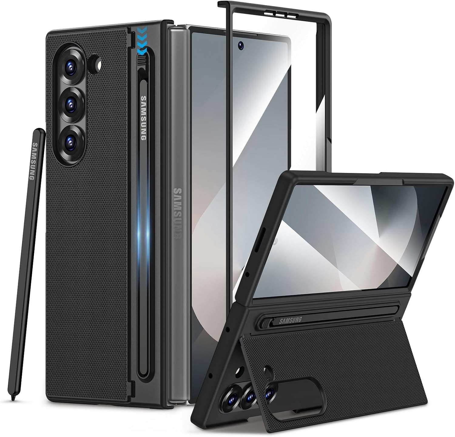 Amazon.com: Maxdara for Z Fold 6 Case with S Pen Holder, Galaxy Z Fold ...