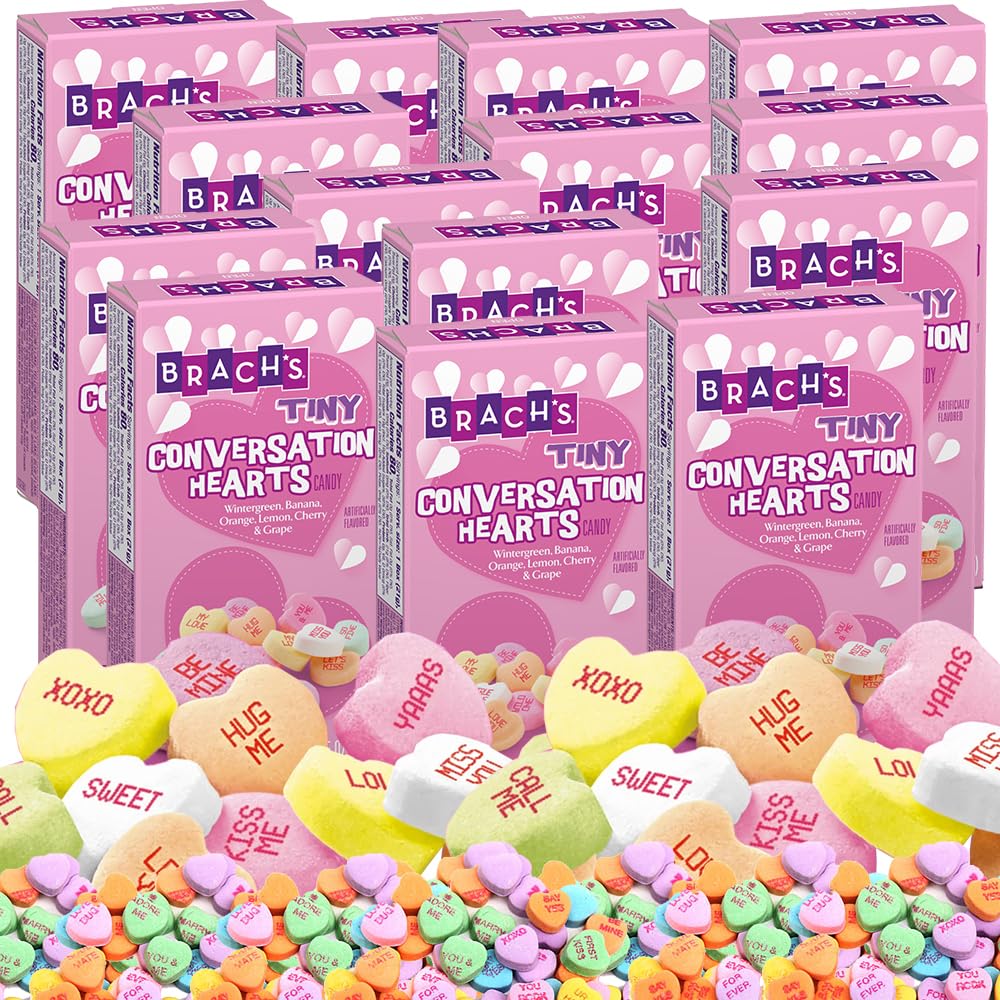 Amazon.com : Conversations Heart Boxes Candy 16 Pack : Grocery ...