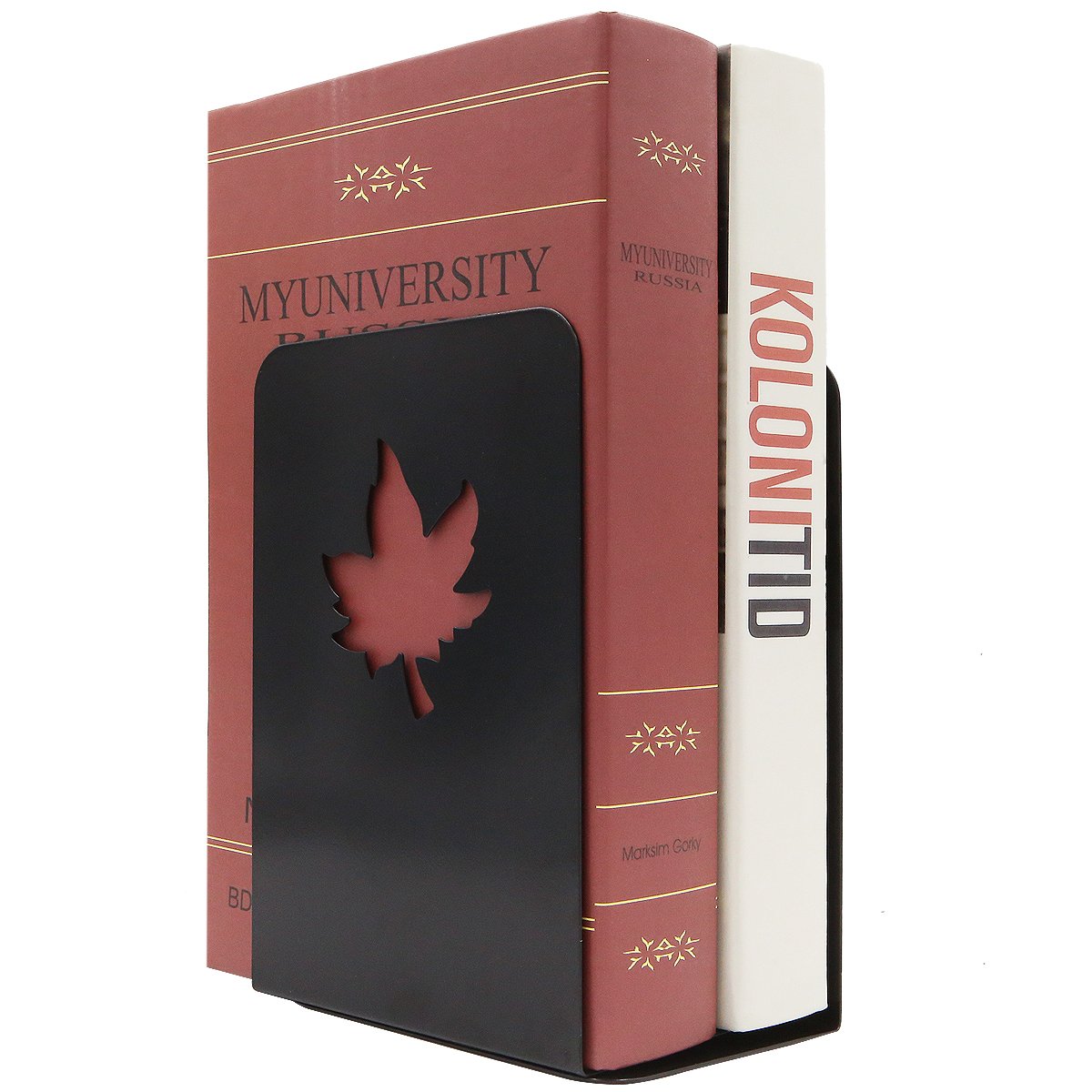 Simple Black Hollow-Out Maple Leaf Pattern Nonskid Art Decorative Metal ...