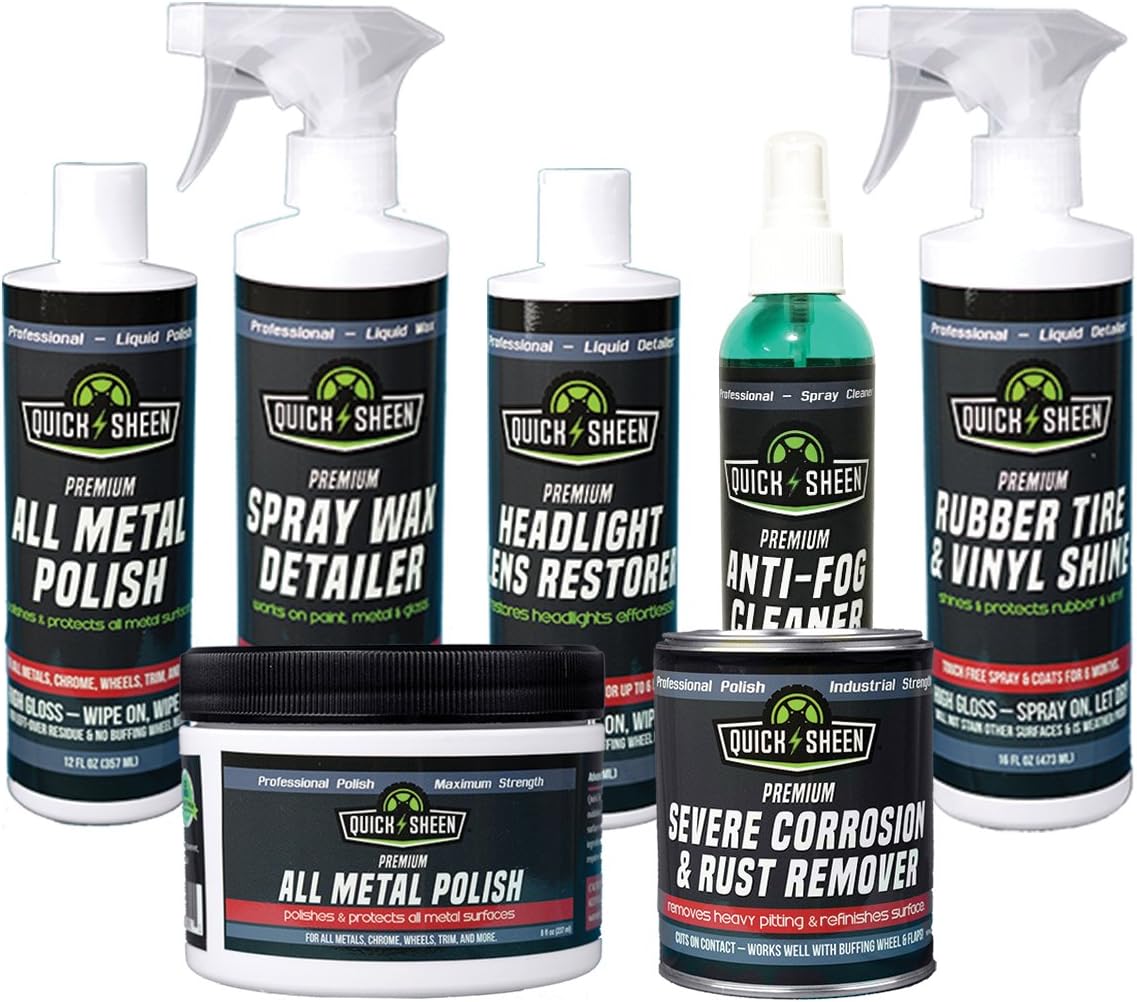 Amazon.com: Quick Sheen | Ultimate Automotive Care Kit w/All Metal ...