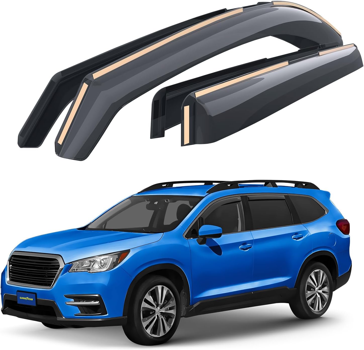 Amazon.com: Goodyear Shatterproof in-Channel Window Deflectors for ...