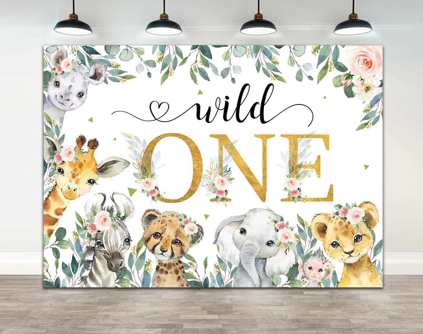 Amazon.com : Ticuenicoa 7×5ft Wild One Backdrop Jungle Safari Animals ...