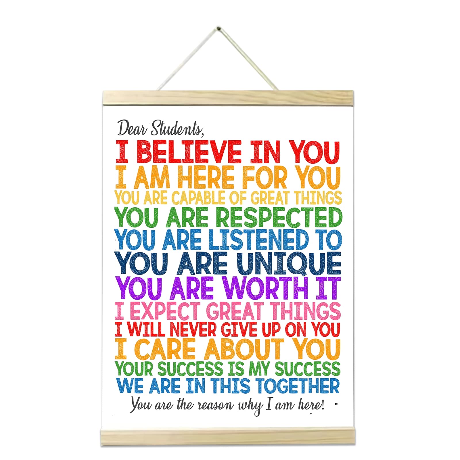 Amazon.com: BUPOfromcn Classroom Poster Class Decor in This Classroom ...