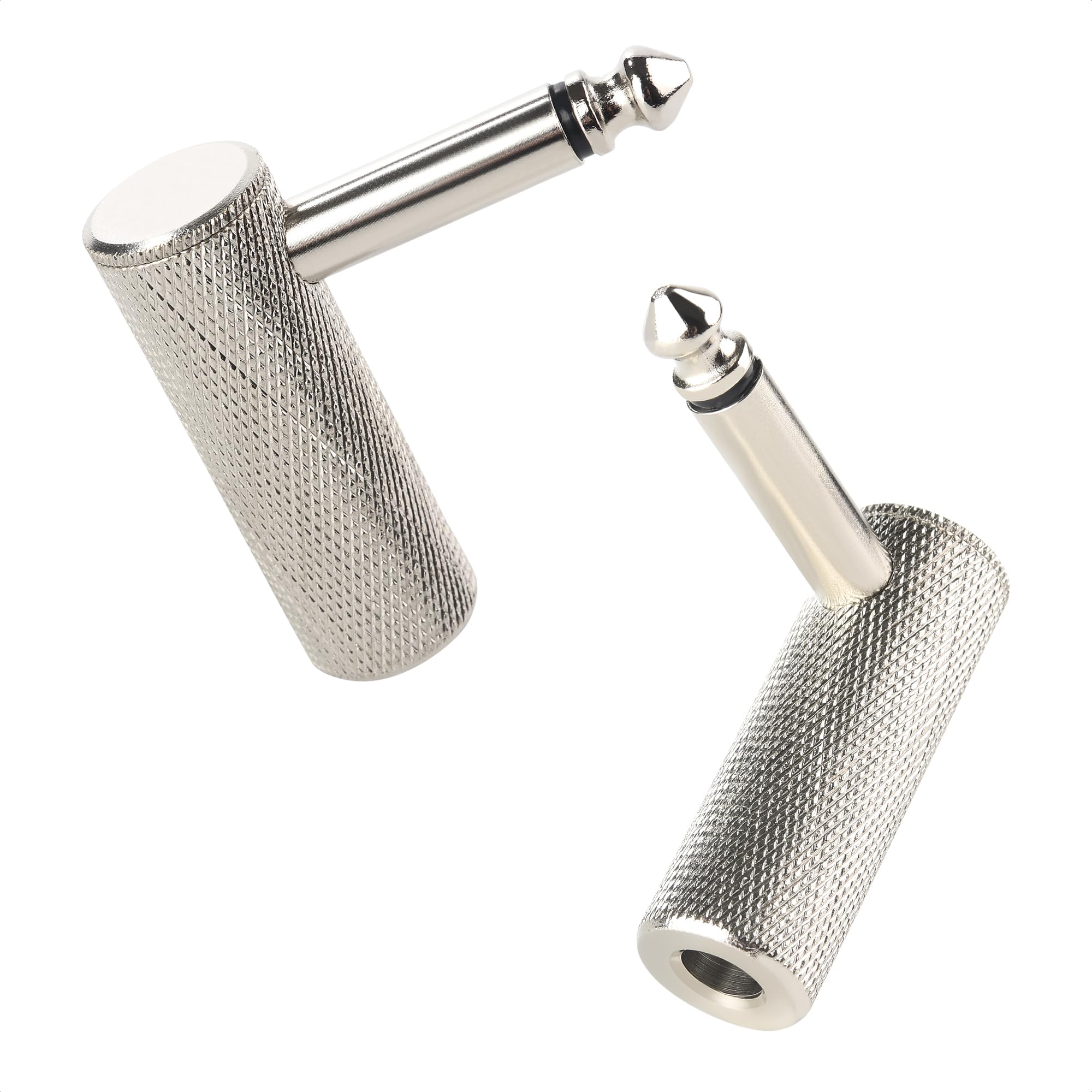 Amazon.com: Cable Matters 2-Pack 1/4 Right Angle Adapter - 6.35mm TS ...