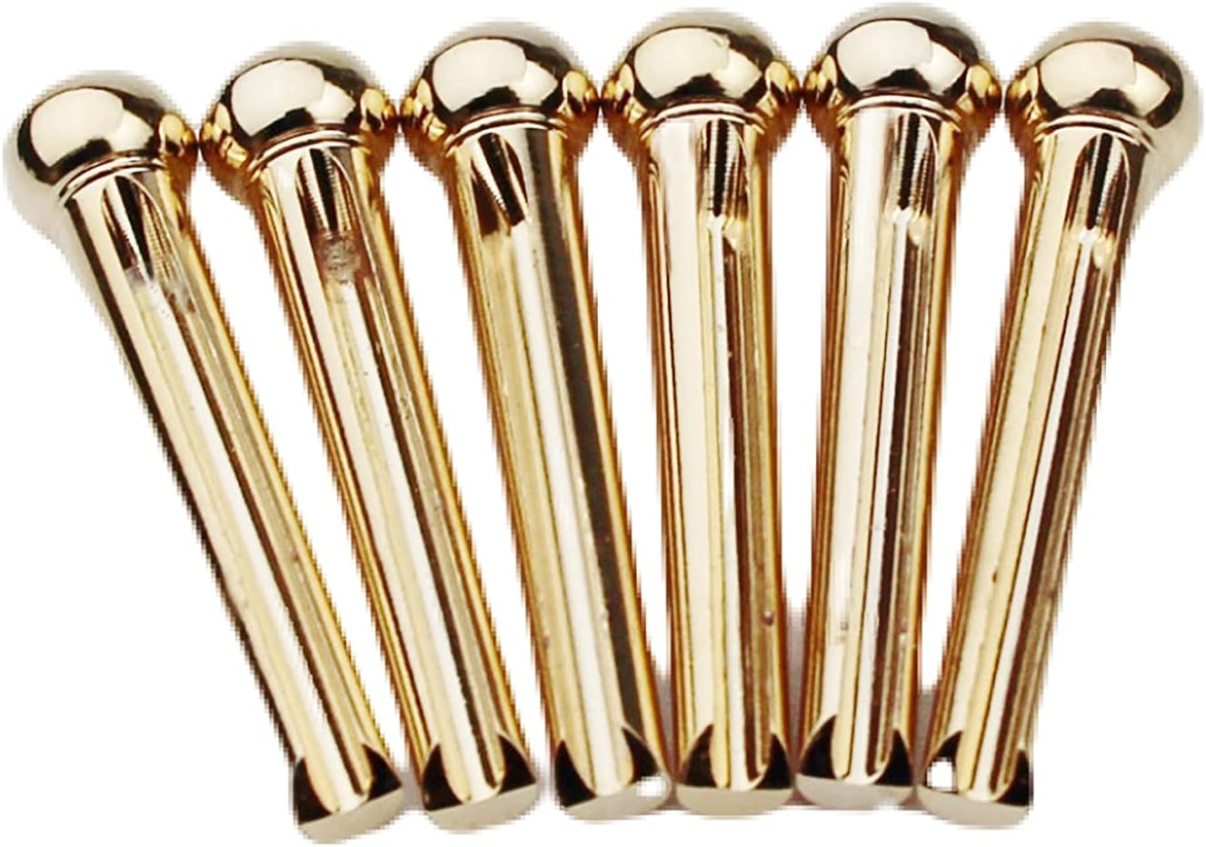Amazon.com: Guyker Guitar Bridge Pins, Pure Brass Pins Endpin for 6 Strings Folk Acoustic Guitar ...