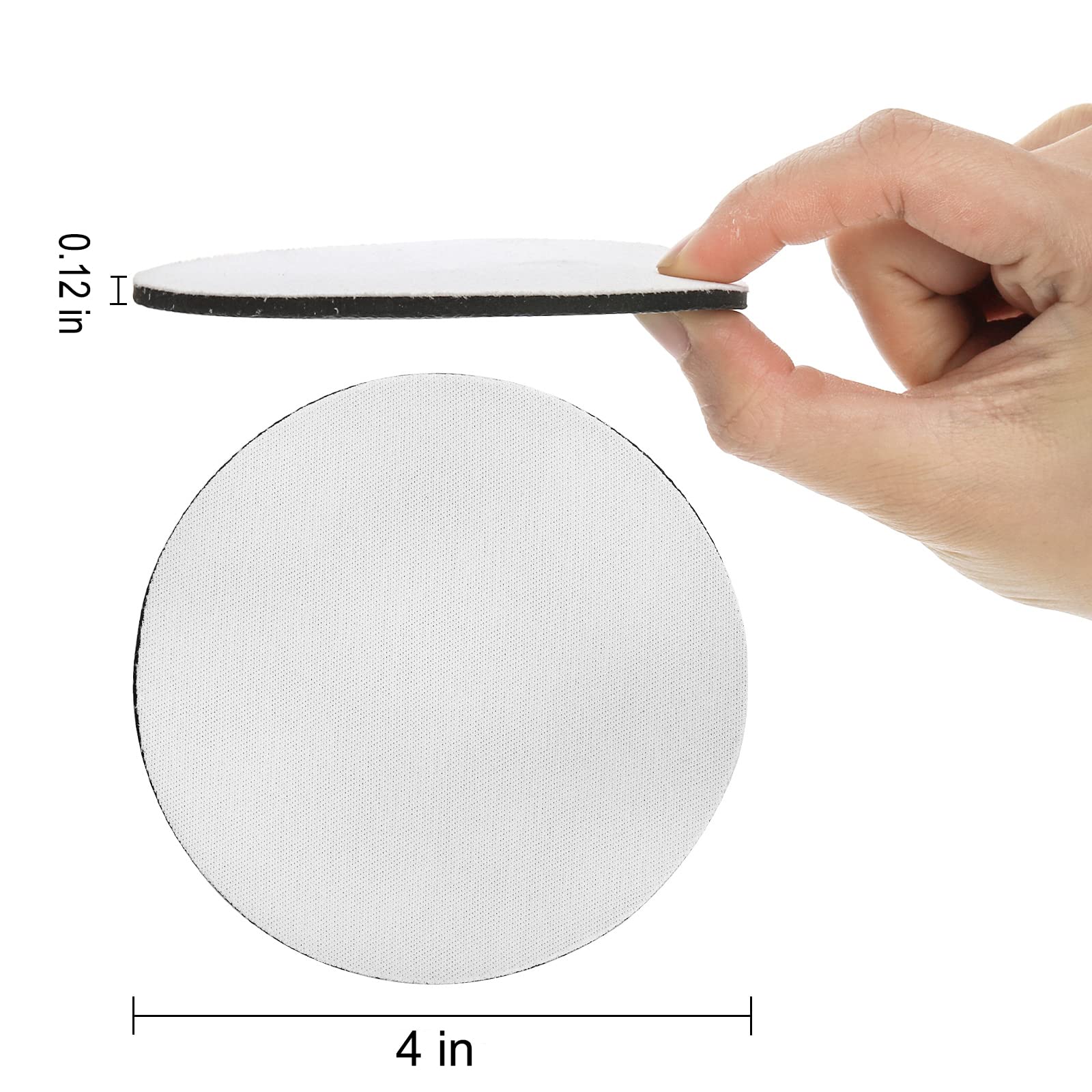 Snapklik.com : 60 Pack Sublimation Blank Coaster, Round Sublimation ...