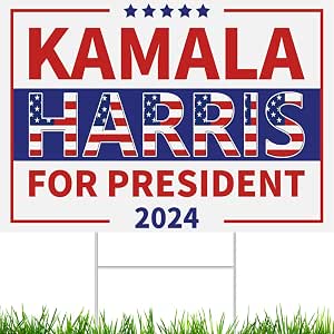 Amazon.com : Kamala Harris 2024 Presidential Campaign Lawn Sign - Funny ...