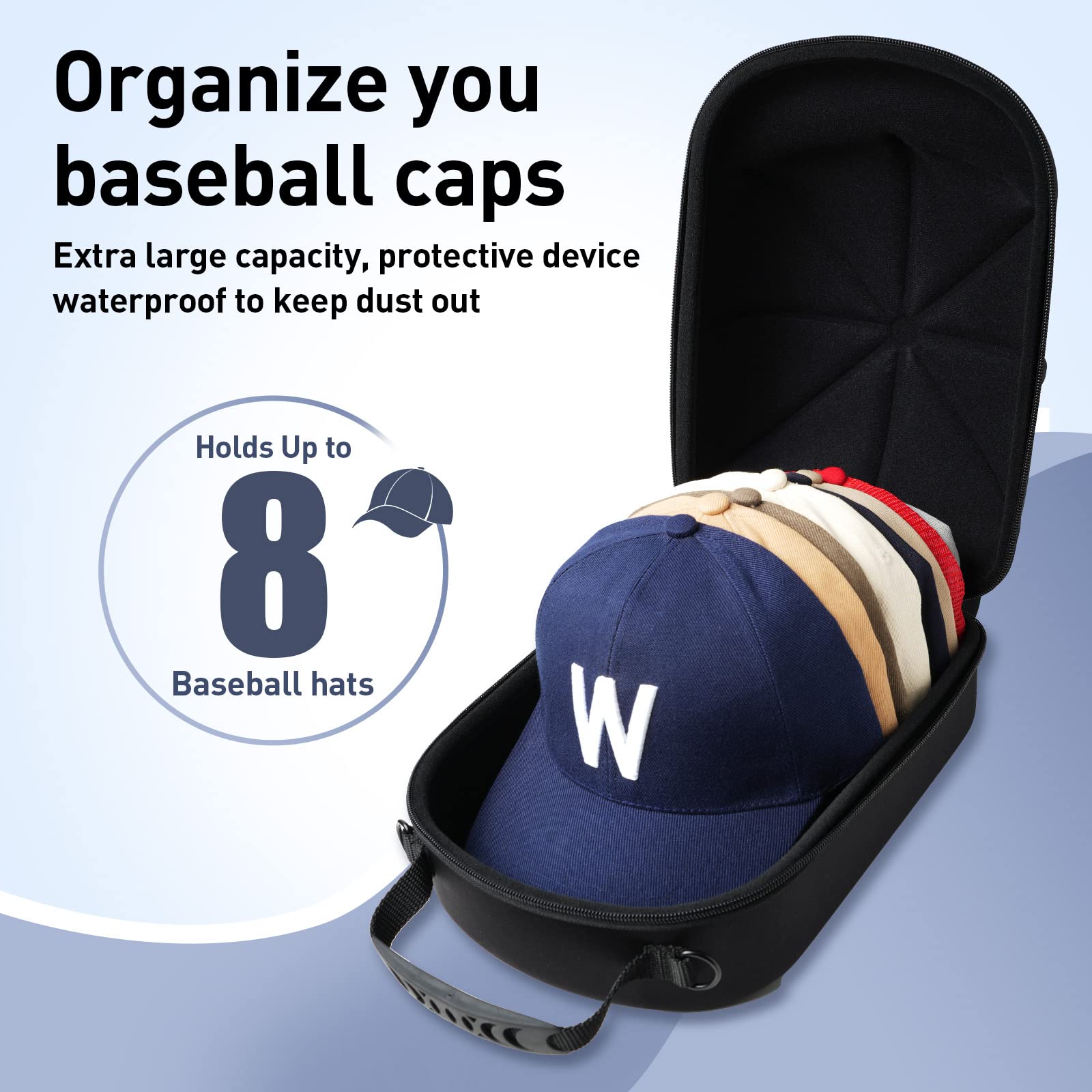 Snapklik.com : AUKURA Hat Travel Case, Hard Hat Storage Case, Hat ...