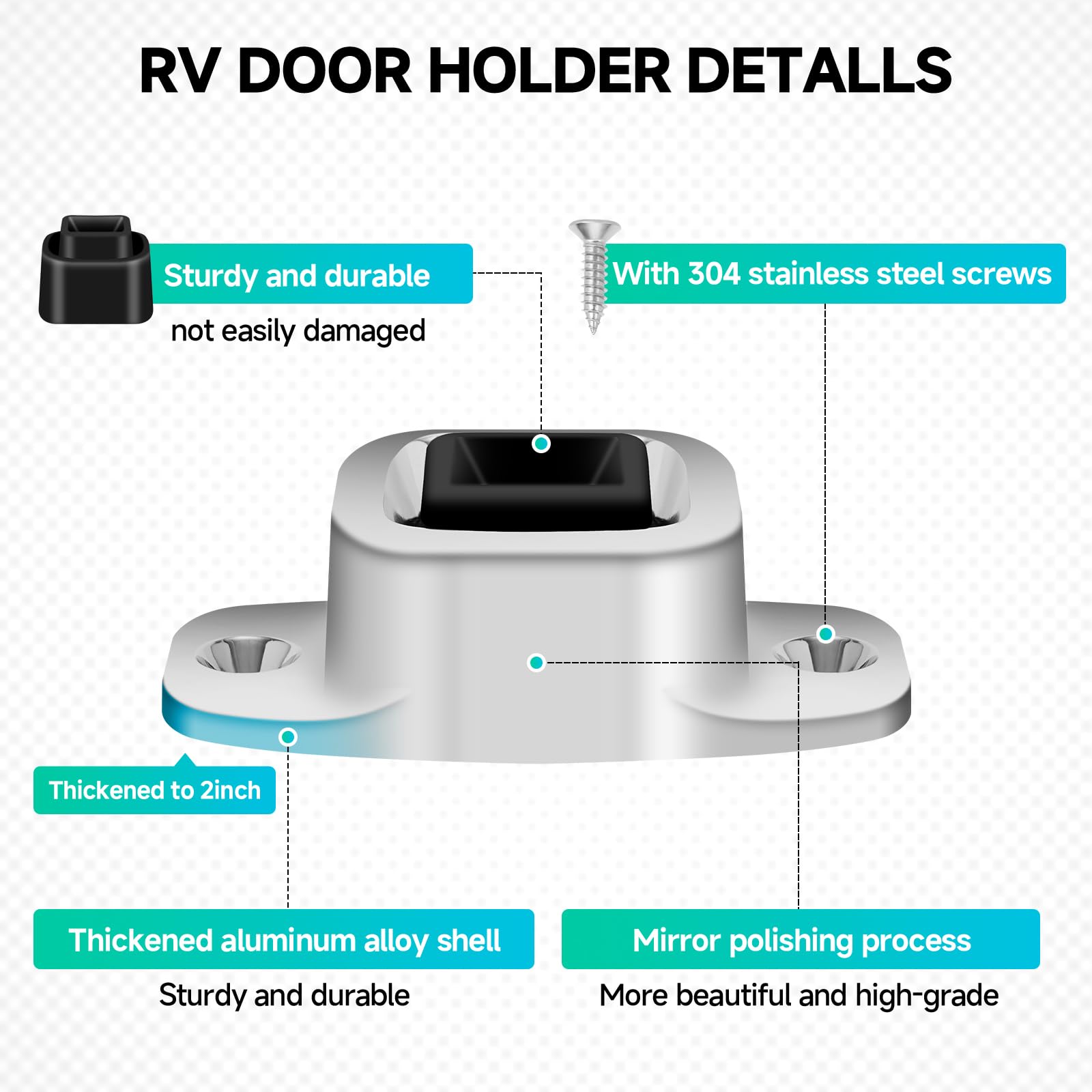 Snapklik.com : ESUDNT RV Door Holder Latch, Heavy Duty Enclosed Trailer ...