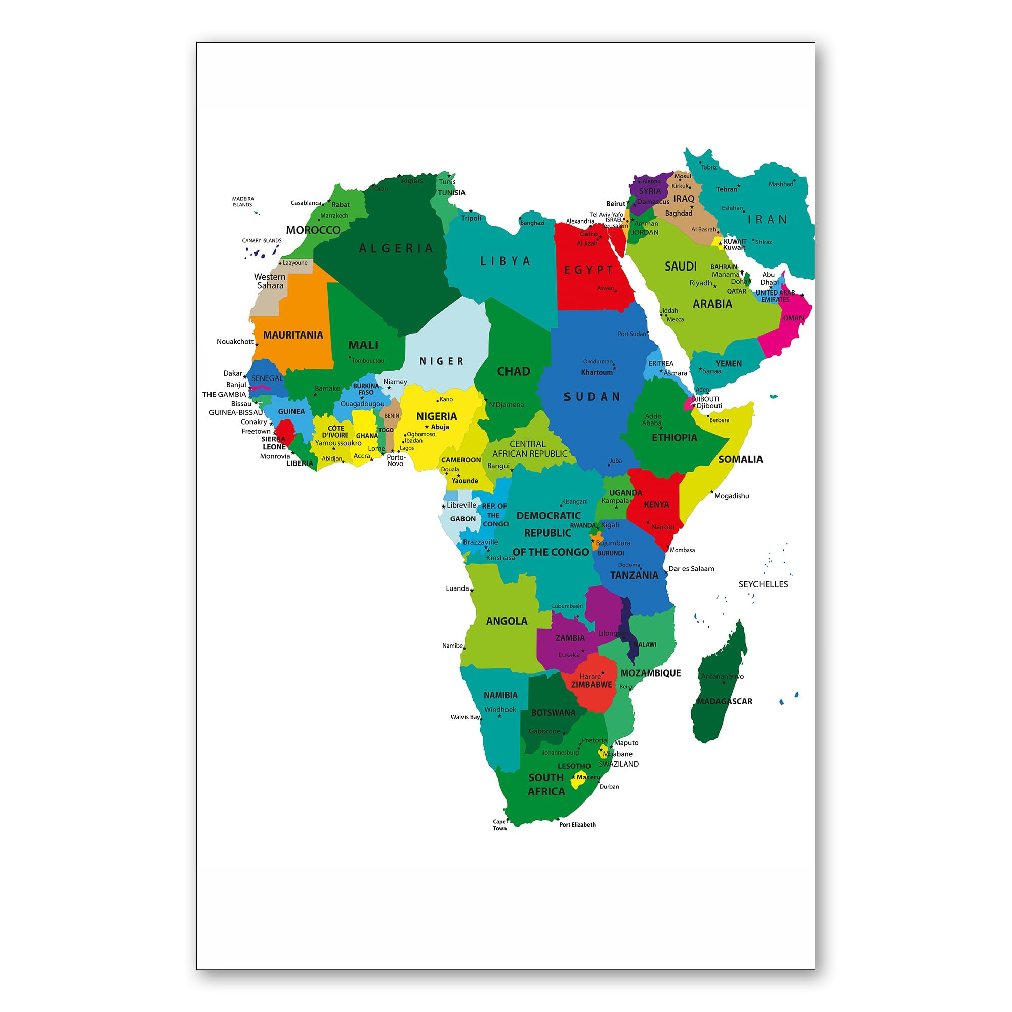Carte Politique Des Pays Africains La Distribution De L'islam En