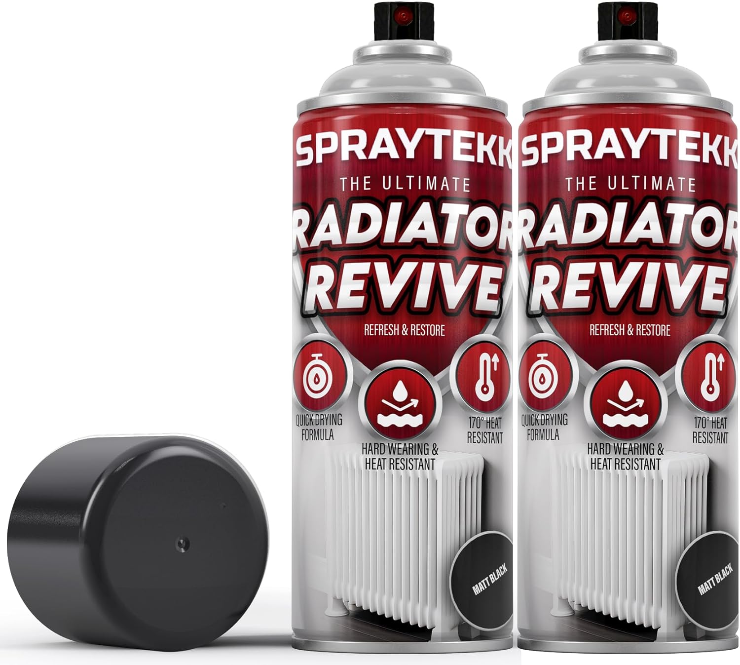 SPRAYTEKK Radiator Spray Paint | Heat Resistant up to 170°C | All-in ...