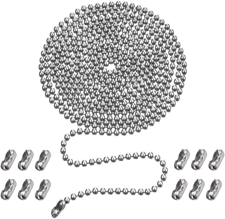 Ceiling Fan Pull Chain, 120" Rust Proof Copper 3mm Beaded Ball Light ...