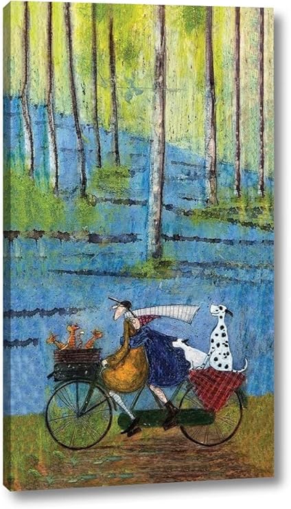 Amazon.com: Spring by Sam Toft - 9" x 16" Canvas Art Print Gallery ...