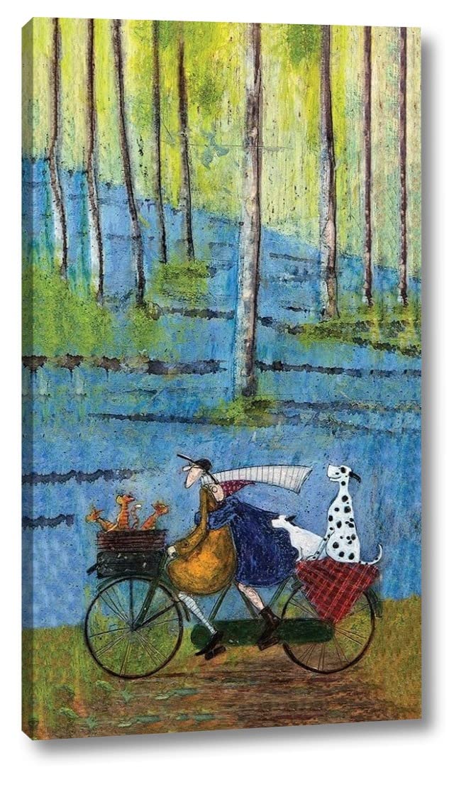 Amazon.com: Spring by Sam Toft - 9" x 16" Canvas Art Print Gallery ...