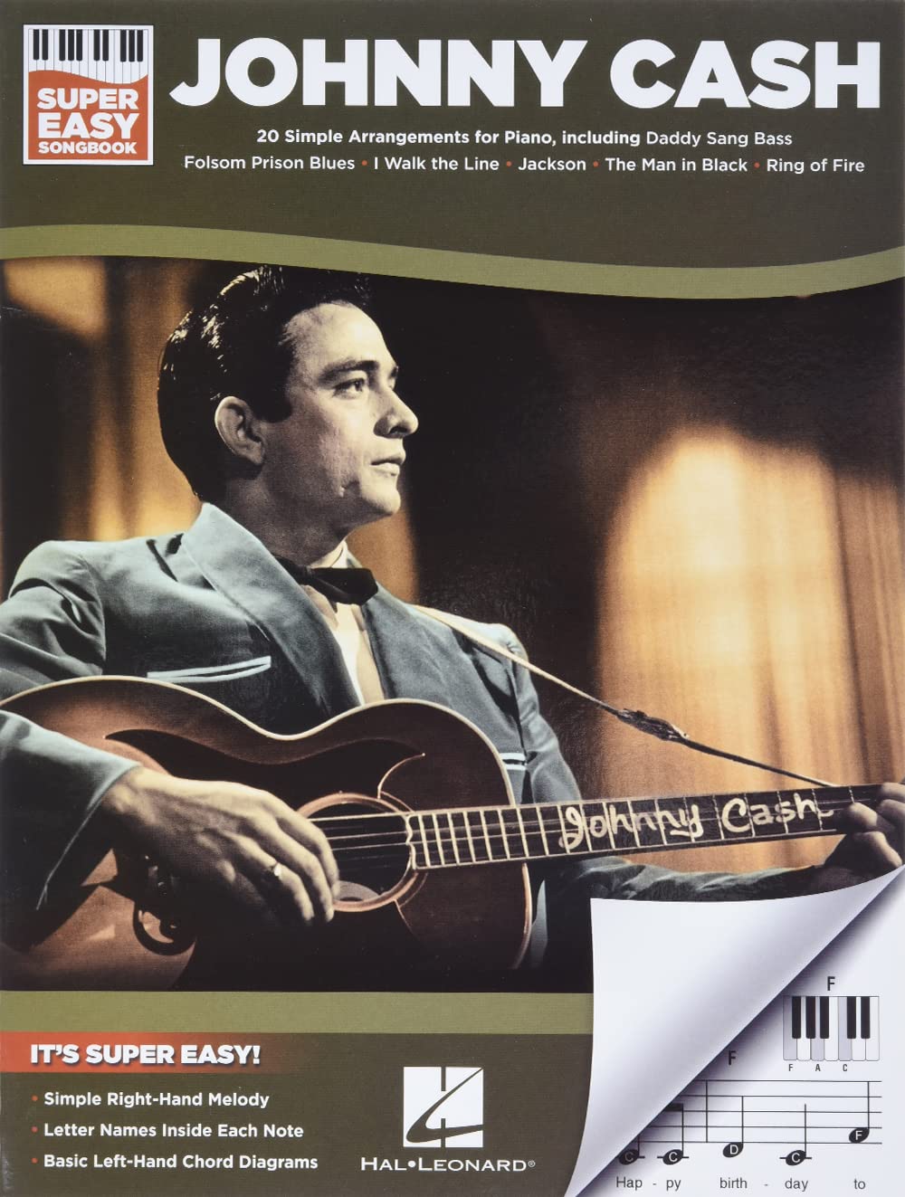 Johnny Cash - Super Easy Songbook: Cash, Johnny: 9781540043146: Books ...