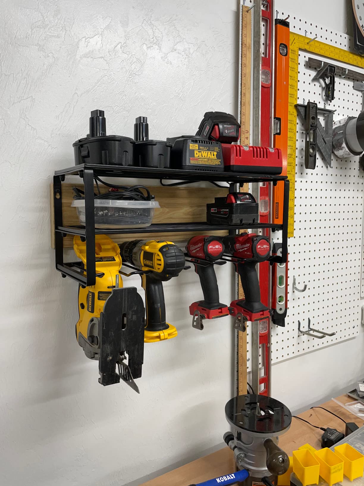 $8/mo - Finance PooLuck Upgraded Heavy Duty 5 Holes Floating Tool Shelf ...