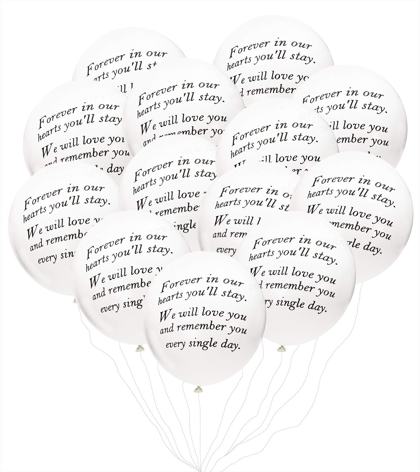 Amazon.com: MAGJUCHE Blue Funeral Remembrance Balloons, 16pcs “we Miss ...