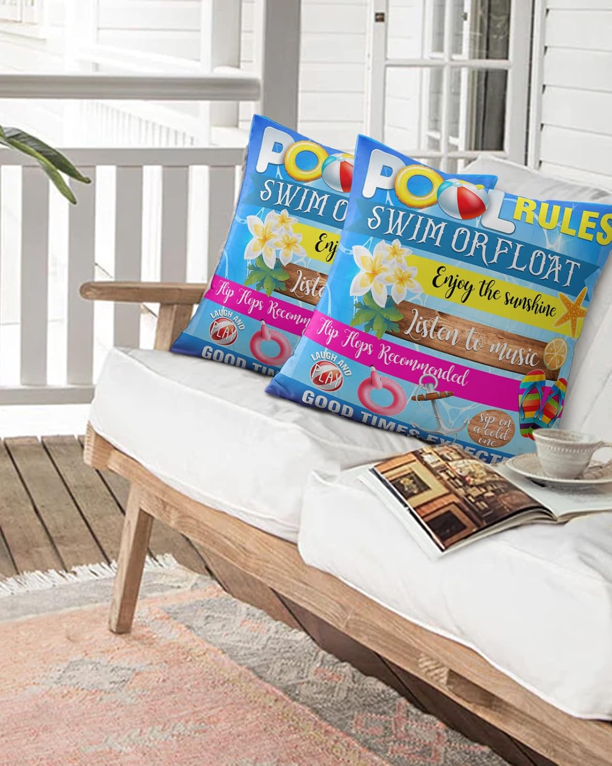 Amazon.com: Outdoor Waterproof Pillows with Inserts 16x16 Inch Pack of ...