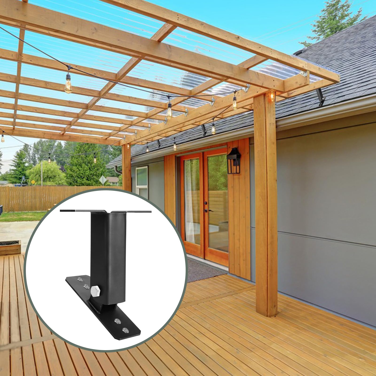 Snapklik.com : t 3PCS Roof Riser Brackets, Heavy Duty Roof Riser Beam ...