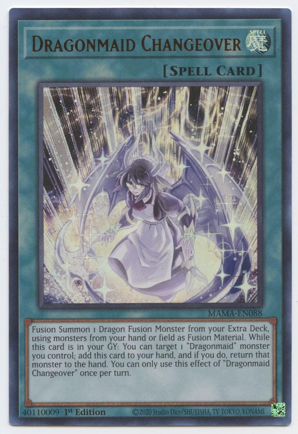 YU-GI-OH! Dragonmaid Changeover - MAMA-EN088 - Ultra Rare - 1st Edition ...