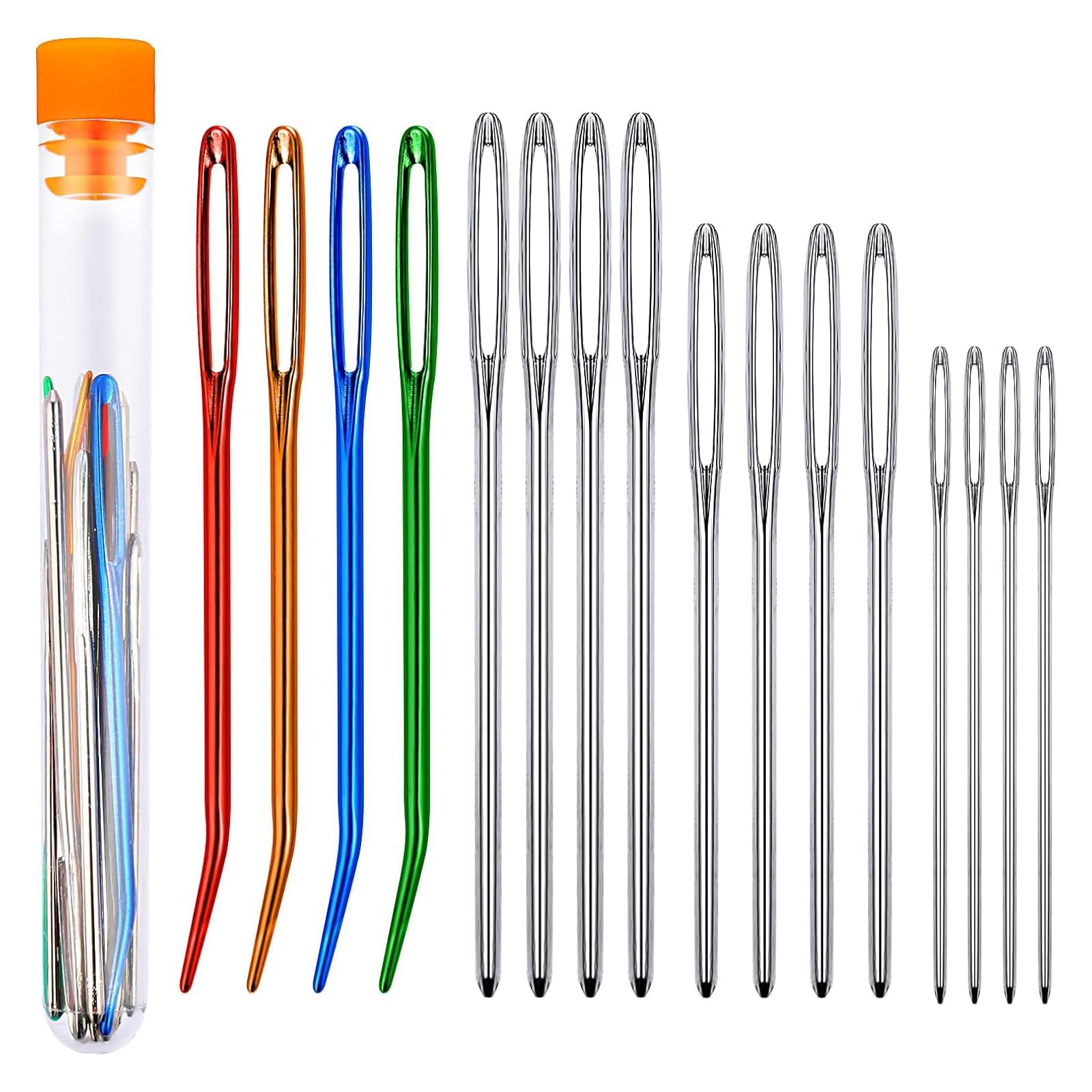 16 PCS Large Eye Blunt Needles, Darning Needle, Darning Needles for ...