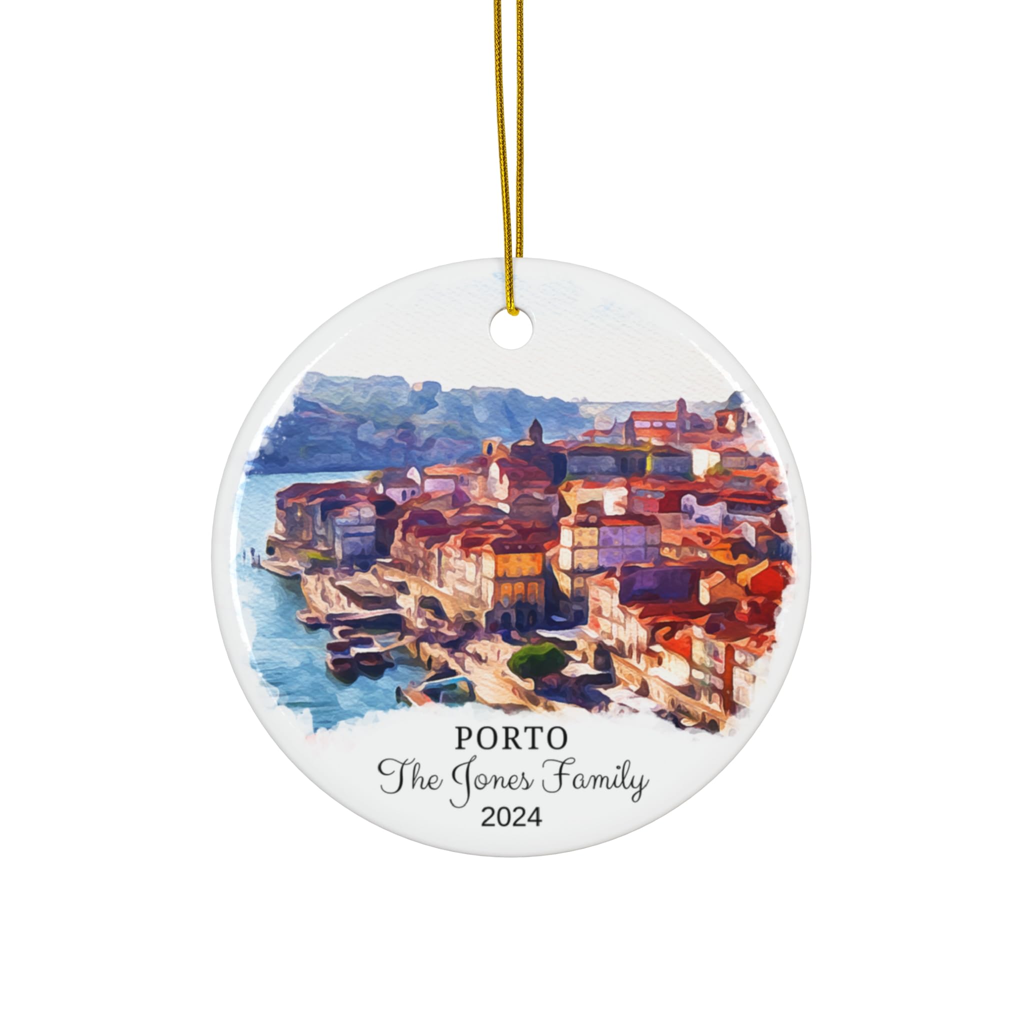 Amazon.com: Personalized Porto Christmas Ornament, Porto Travel ...
