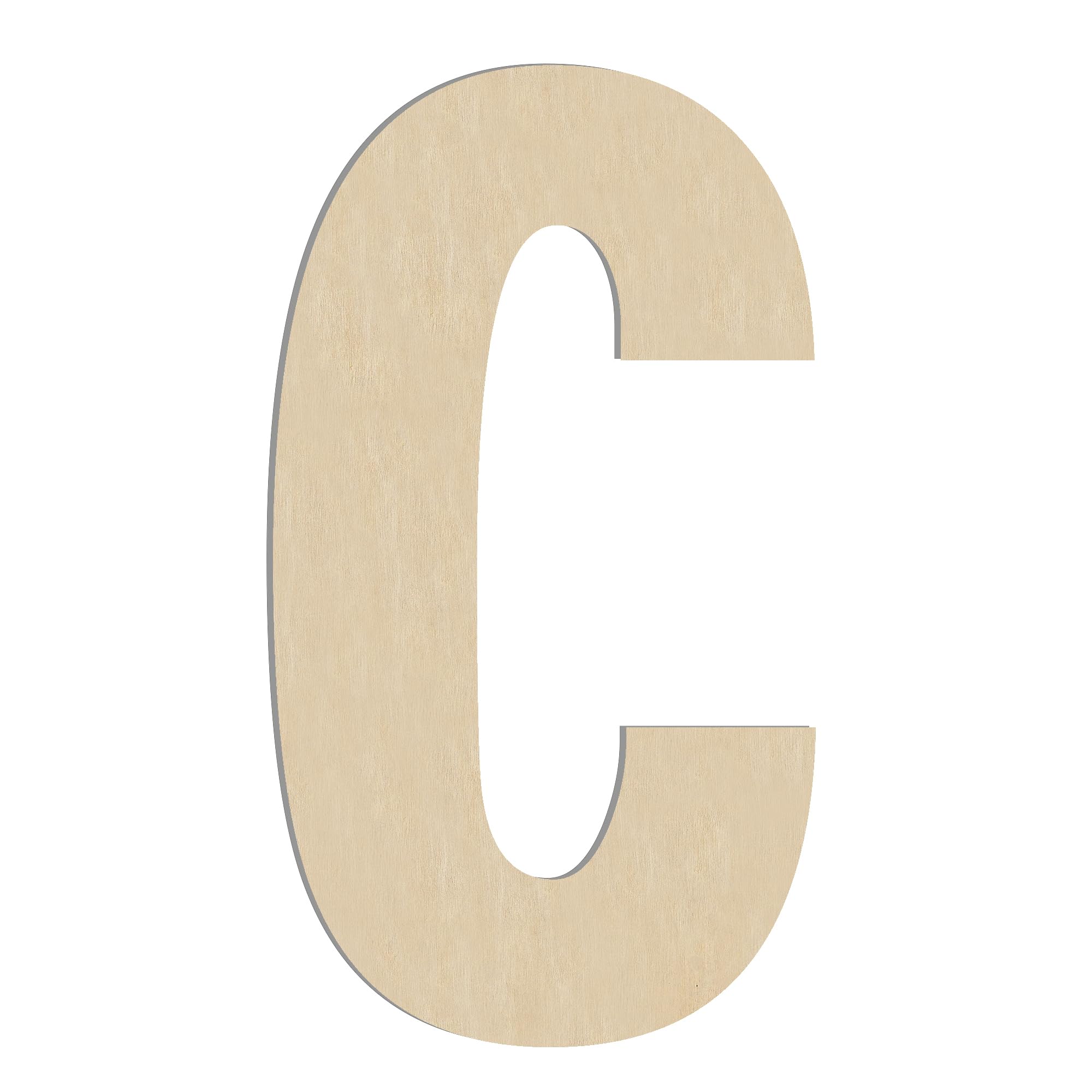 Amazon.com: HILAZA 17 Inch Large Wooden Letter C, 1/4 in Thick Big Wood ...