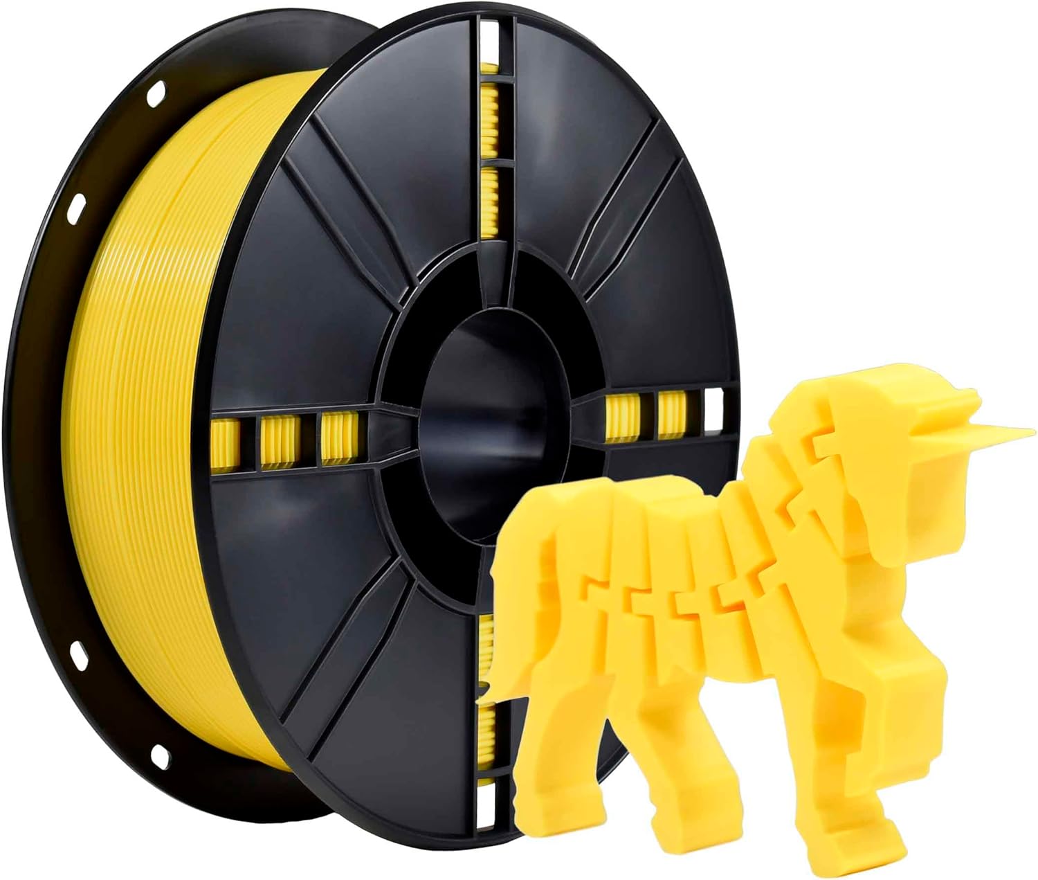 PLA Plus(PLA+) 3D Printer Filament 1.75mm Yellow, 3D Printing PLA+ ...