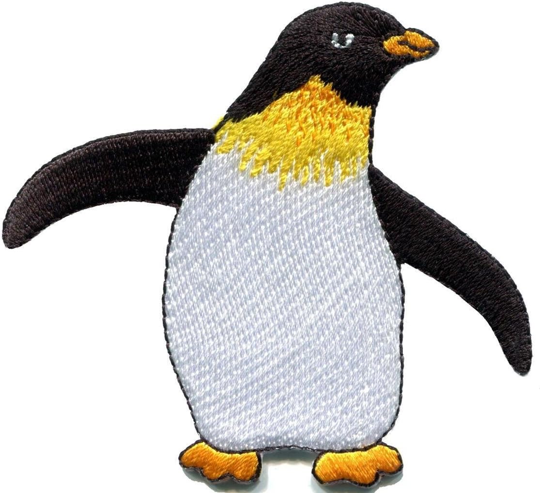 Amazon.com: King Penguin Aquatic Bird Artic Wildlife Applique Iron-on ...