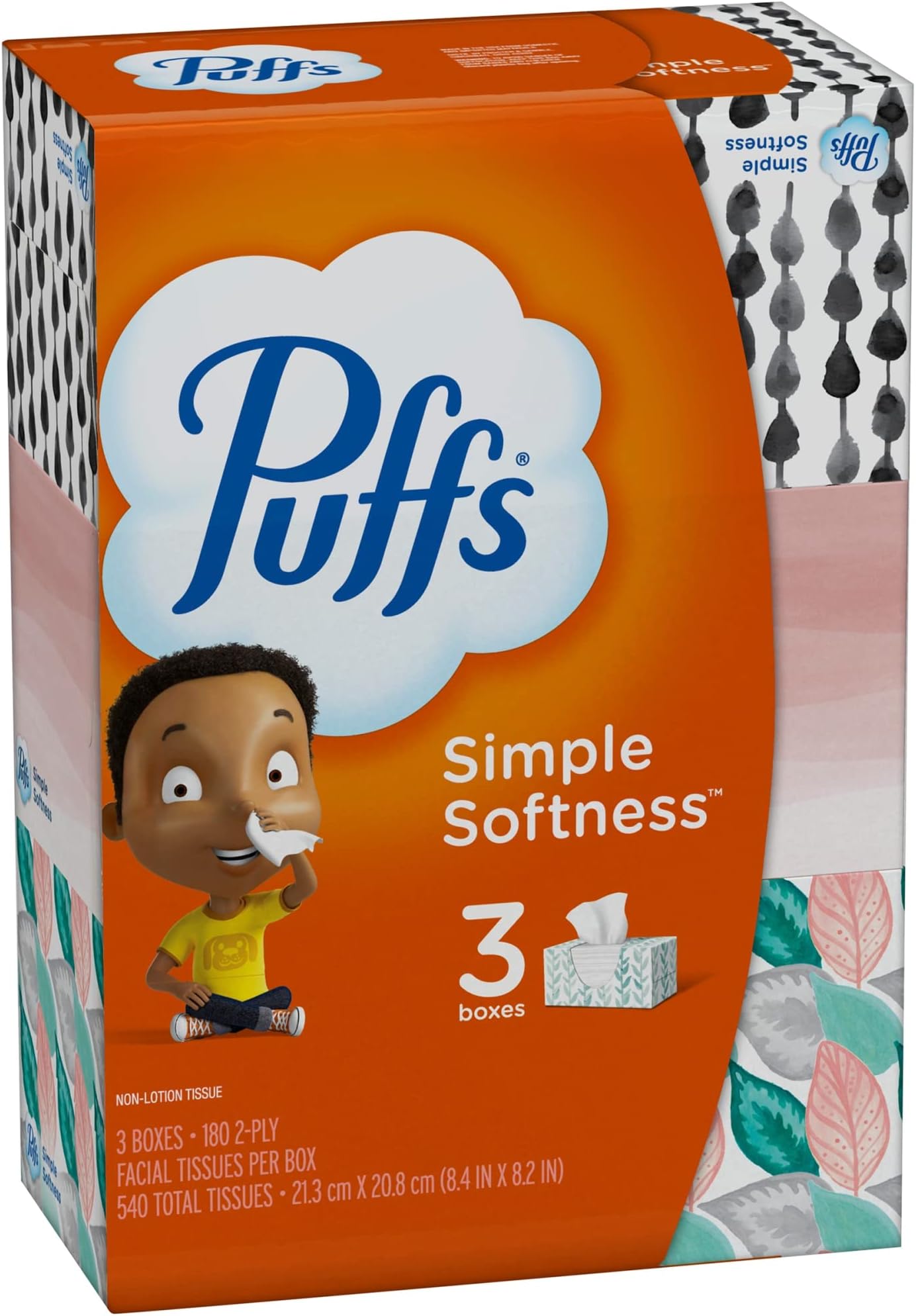 Amazon.com: Puffs Basic Facial Tissues, 180 ct, 3 pk : Health & Household