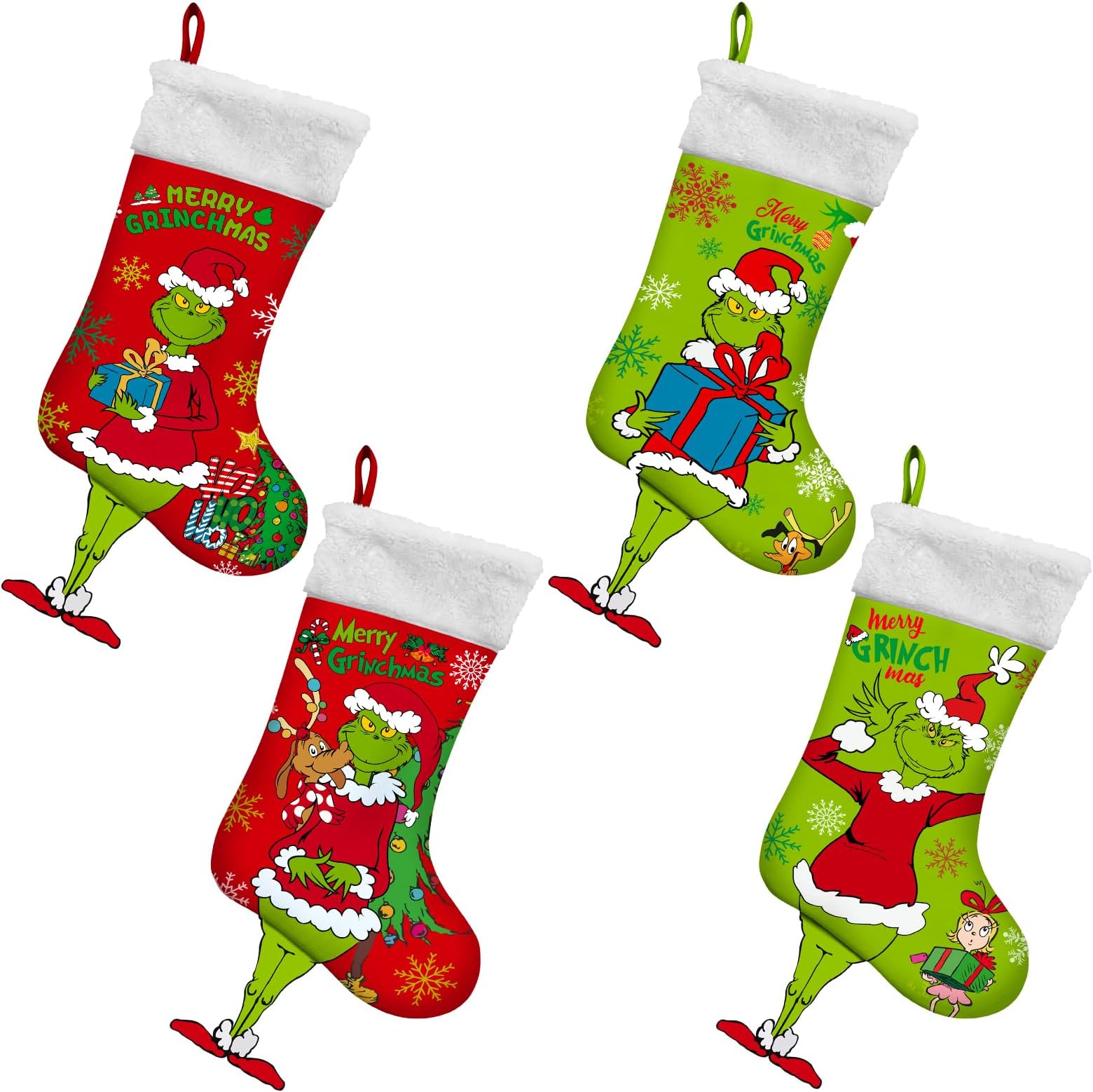 Amazon.com: The Grinch Big Face Holiday Stocking : Home & Kitchen