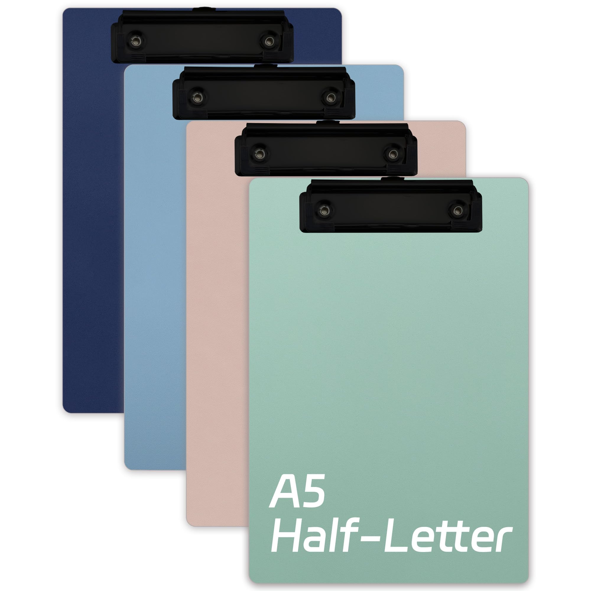 Amazon.com : Small Clipboards 6" X 9" Mini Clipboards 4-Pack Half ...