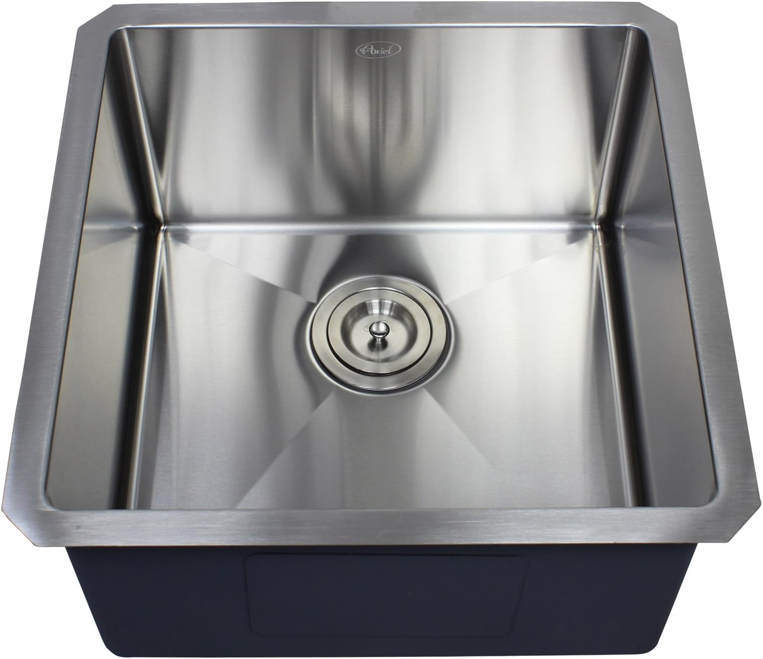 Ariel 18" x 18" Single Bowl Undermount Kitchen Sink - Amazon.com