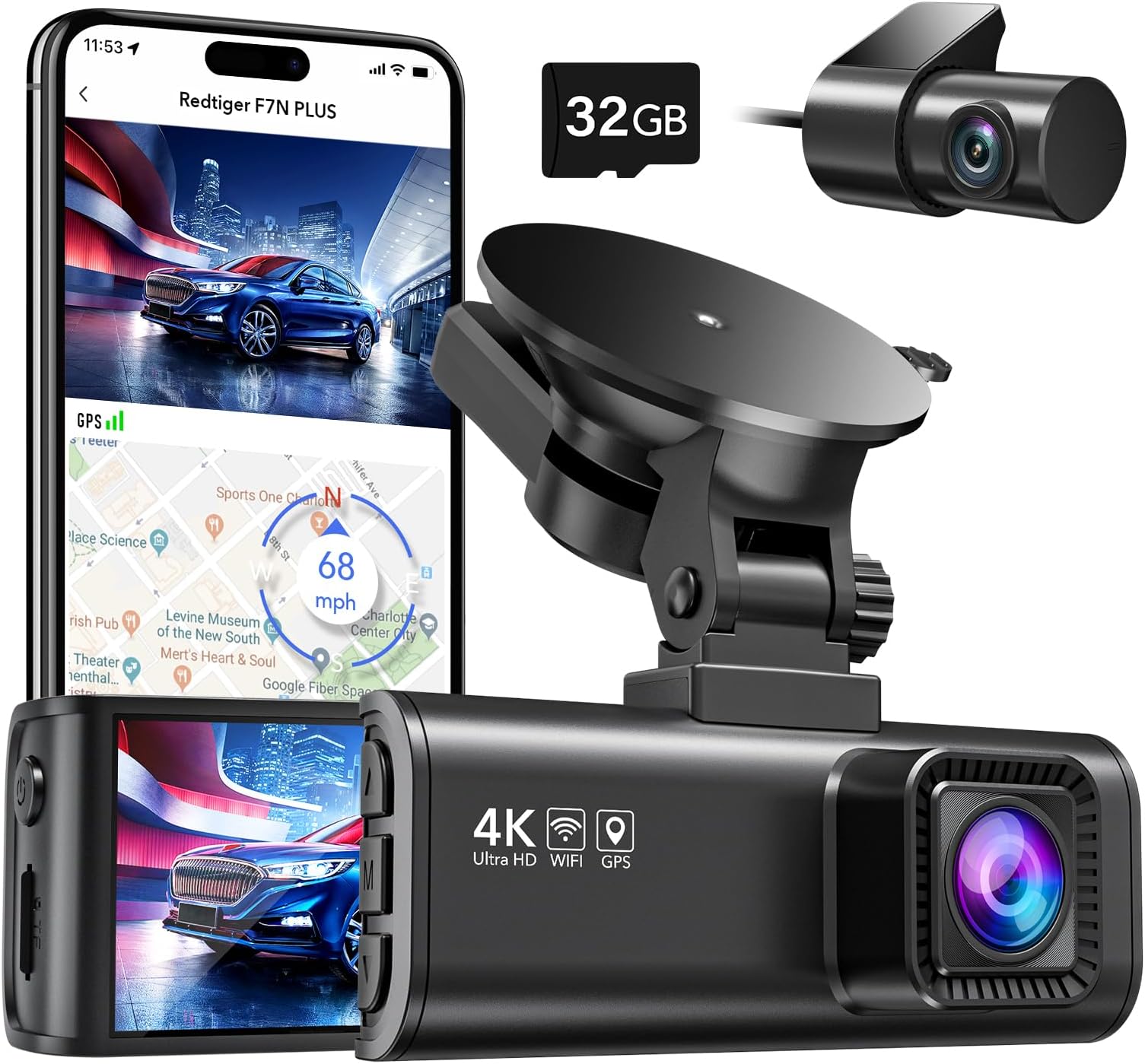 Transcend DrivePro 230Q Dashcam/Autokamera inkl. 32GB Speicherkarte ...